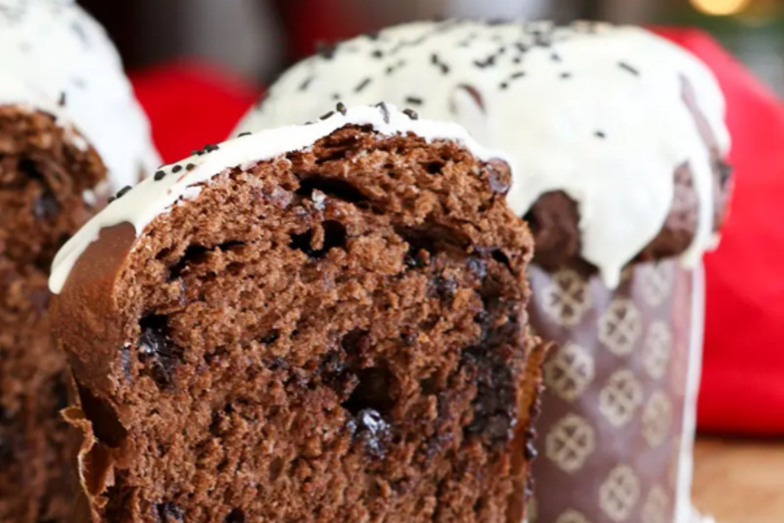Pan Dulce de Chocolate relleno con Chips